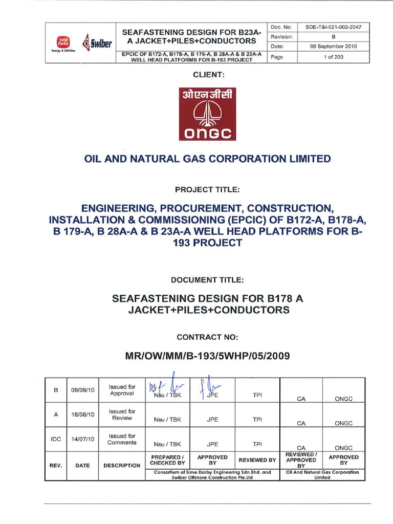 Transportation Report Ref For Offshore Structure | PDF | Beam ...