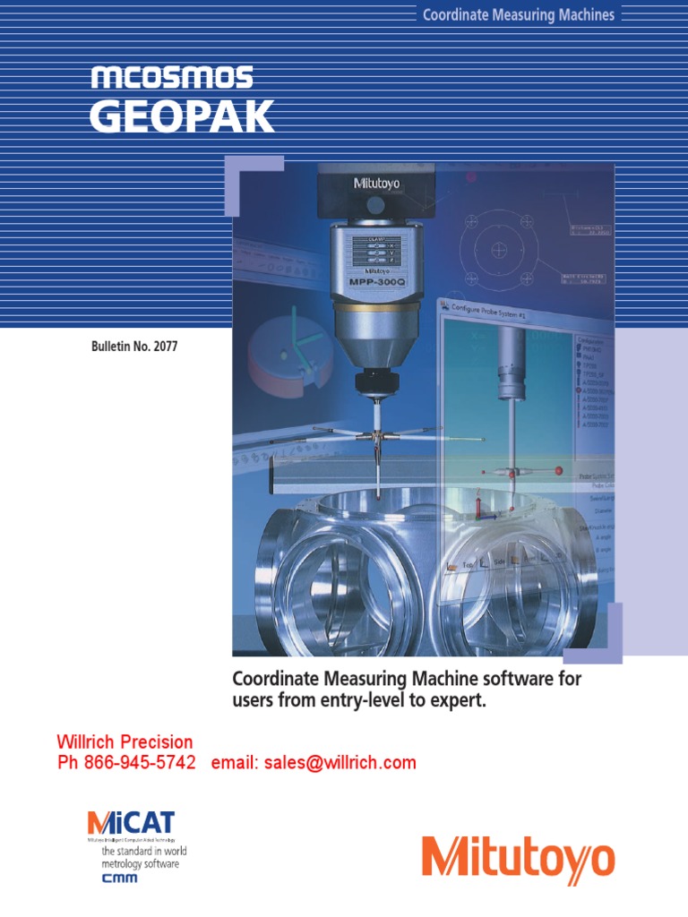 Mitutoyo Mcosmos Geopak | PDF | Numerical Control | Computer Program