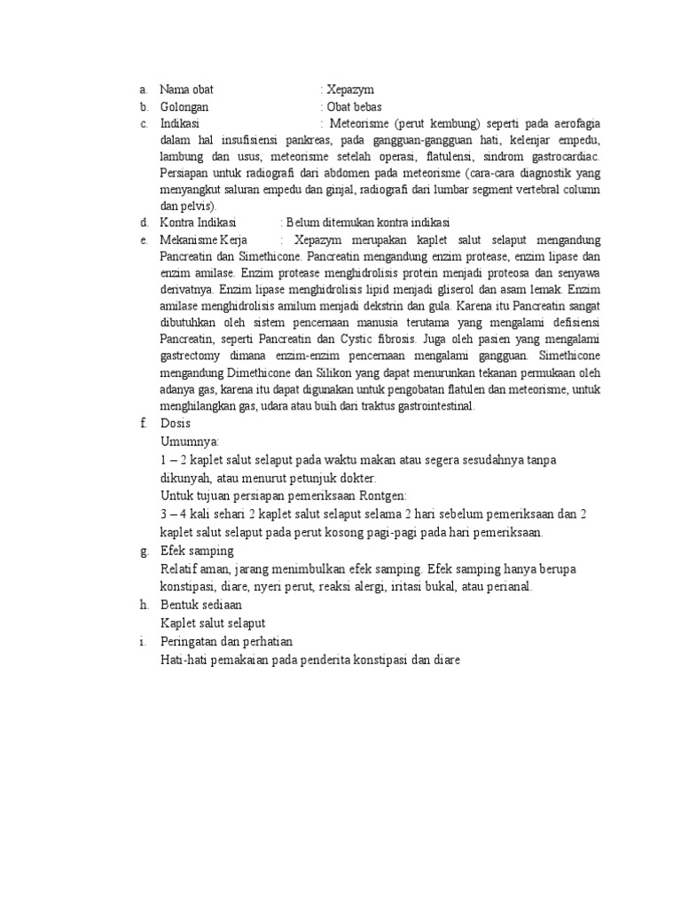 Informasi Lengkap tentang Xepazym | PDF