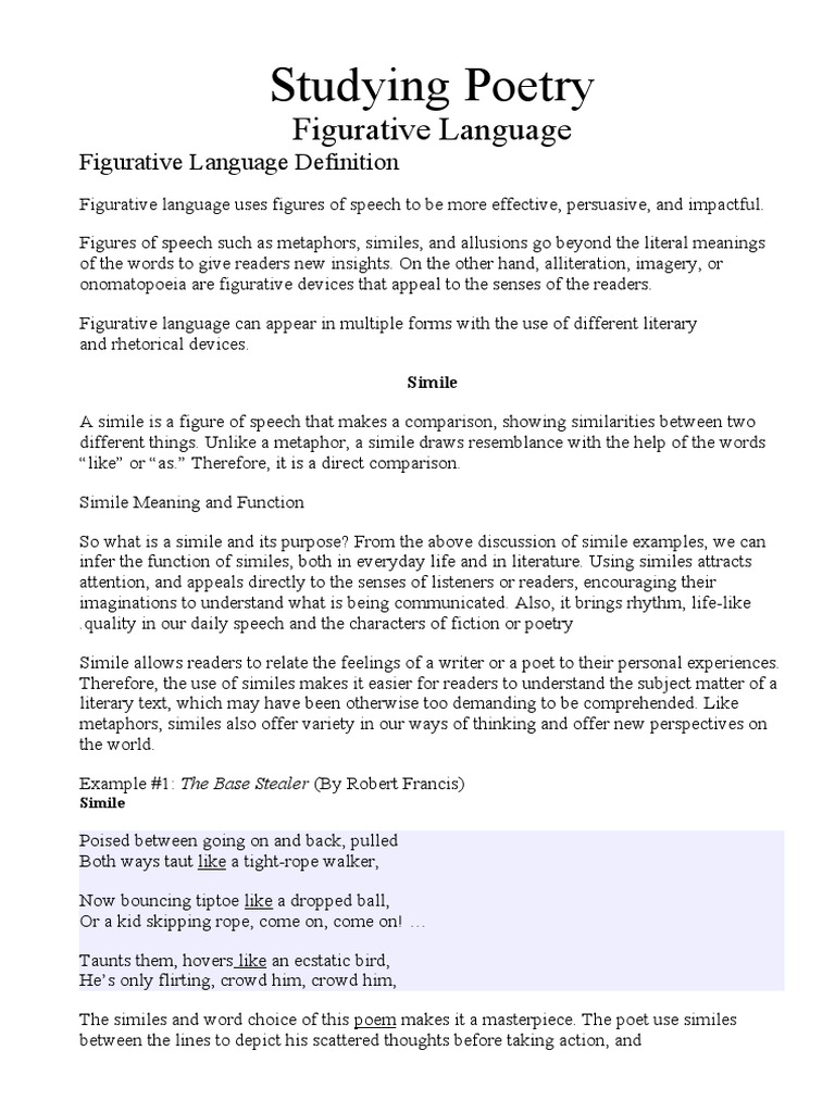 Studying Poetry | PDF | Moby Dick | Ambiguity