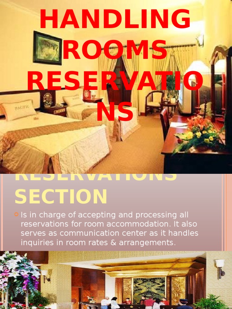 Handling Rooms Reservations | PDF | Travel Agency | Business