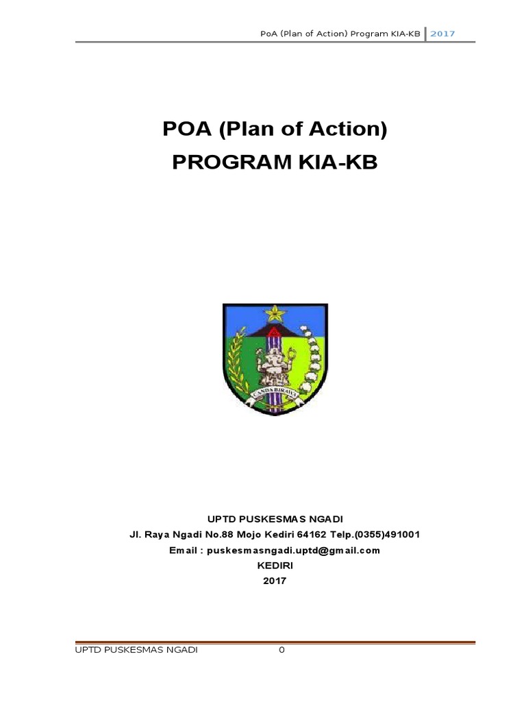 PoA KIA-KB Puskesmas Ngadi 2017 | PDF | Kesehatan Holistik