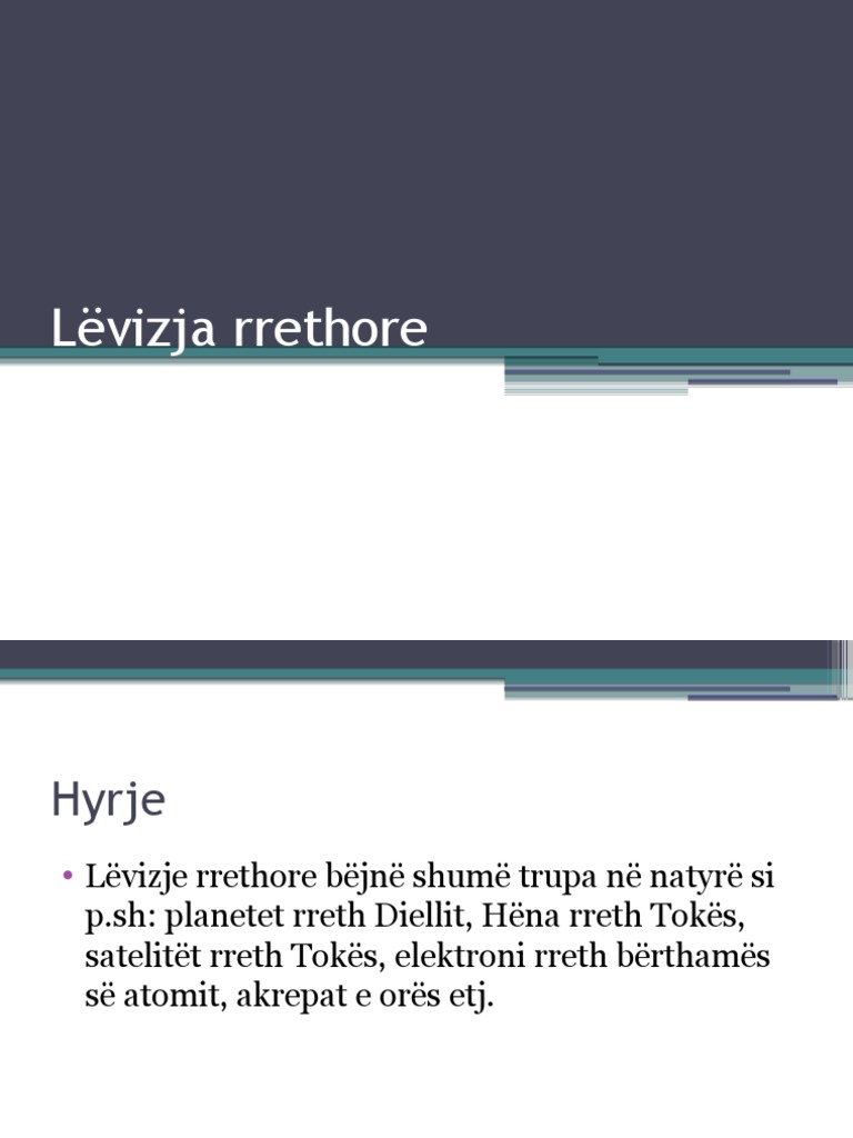 Lëvizja Rrethore | PDF