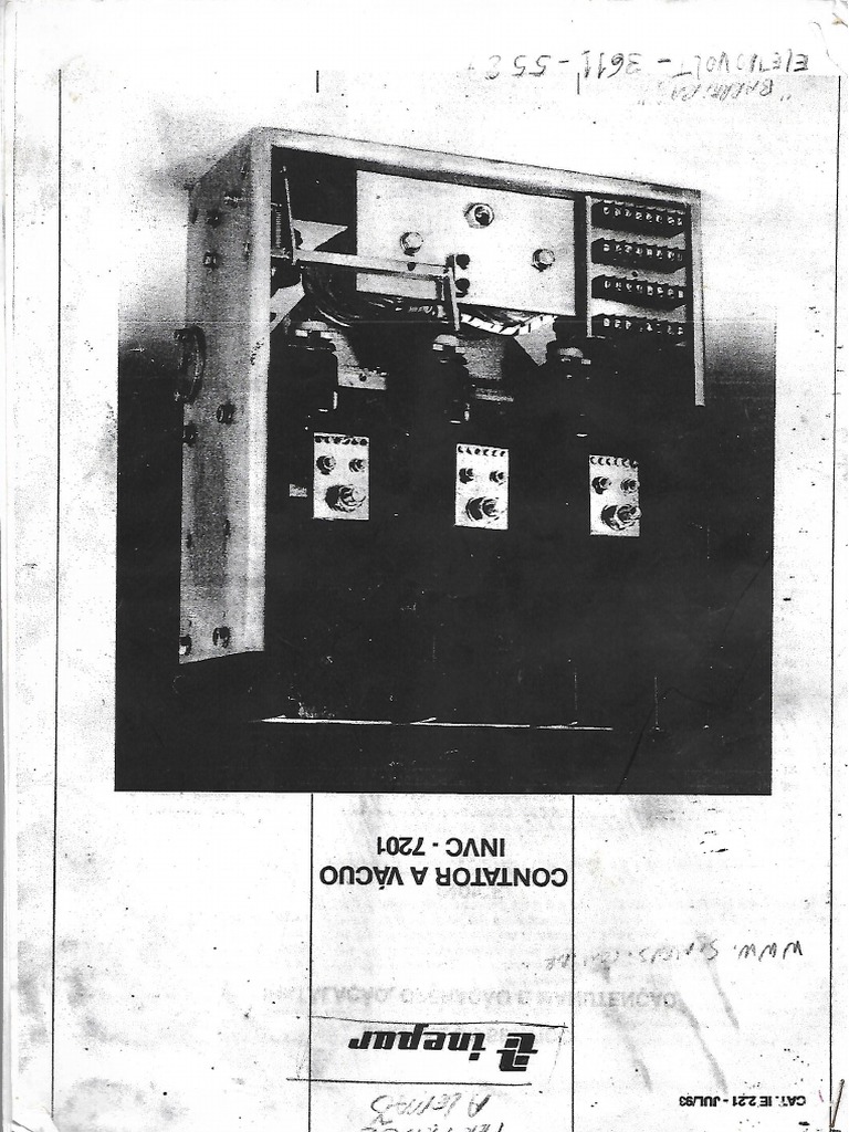 Contator A Vácuo INVC - 7201 PDF | PDF