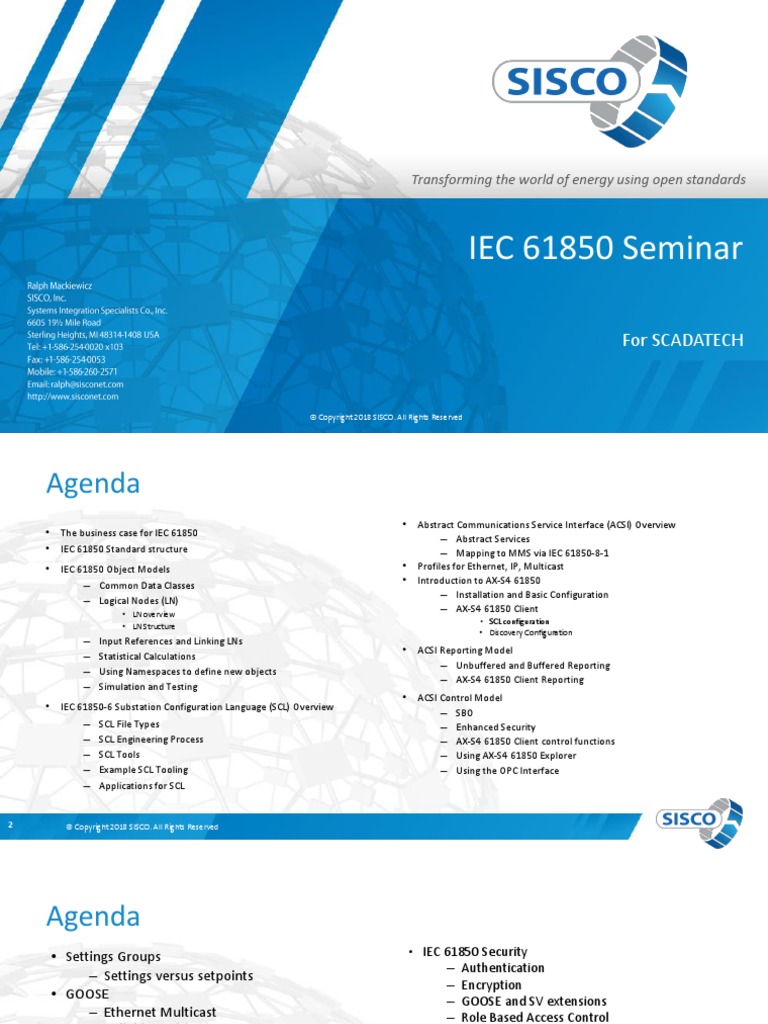 Iec 61850 Seminar Siscopdf Download Free Pdf Interoperability Application Programming