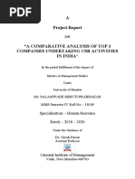 Project Report On CSR | PDF | Corporate Social Responsibility ...