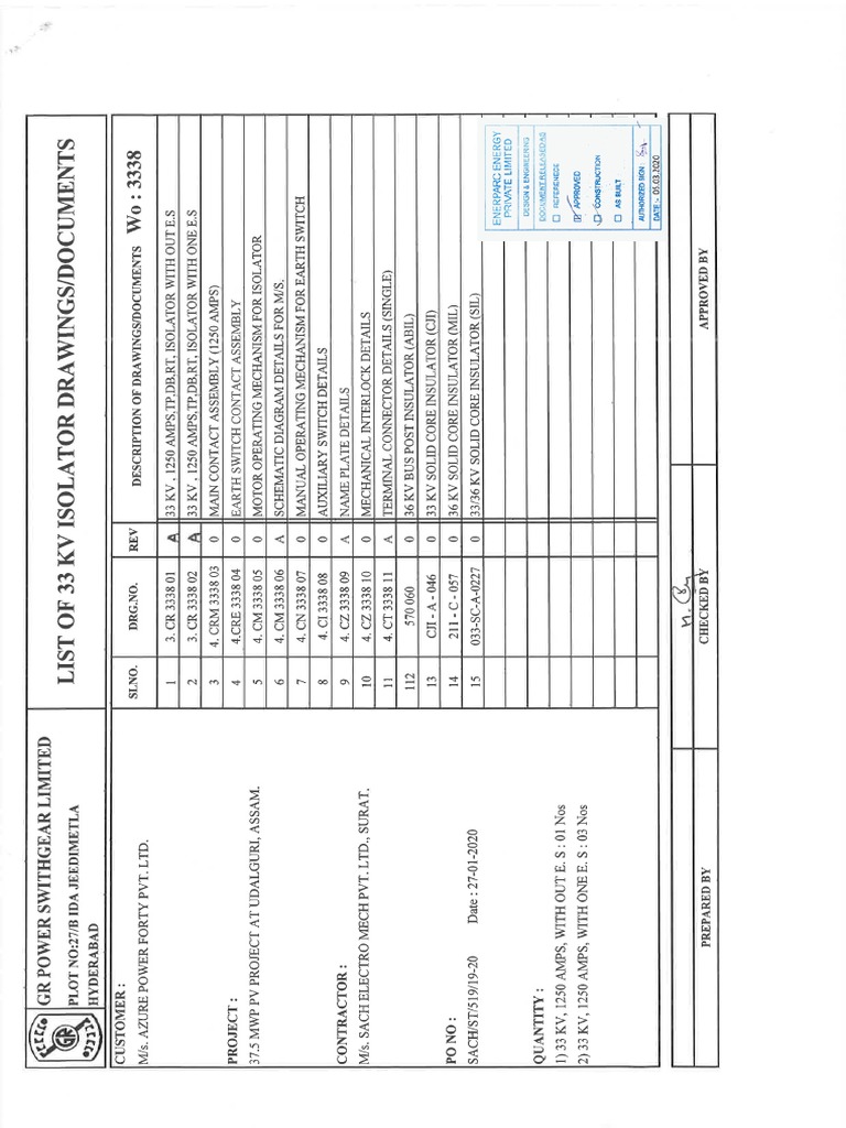 Isolator Drawing | PDF