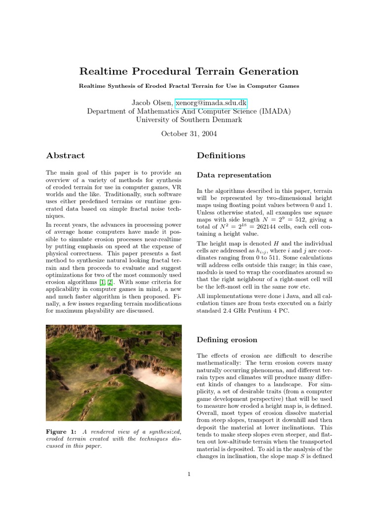 Procedural Generation Using Fractals For Terrain Design – peerdh.com