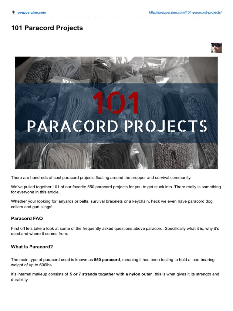 101 Paracord Projects PDF | PDF | Leash | Equipment