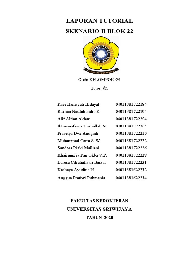 Tutorial Skenario B Blok 22 (Laporan) | PDF