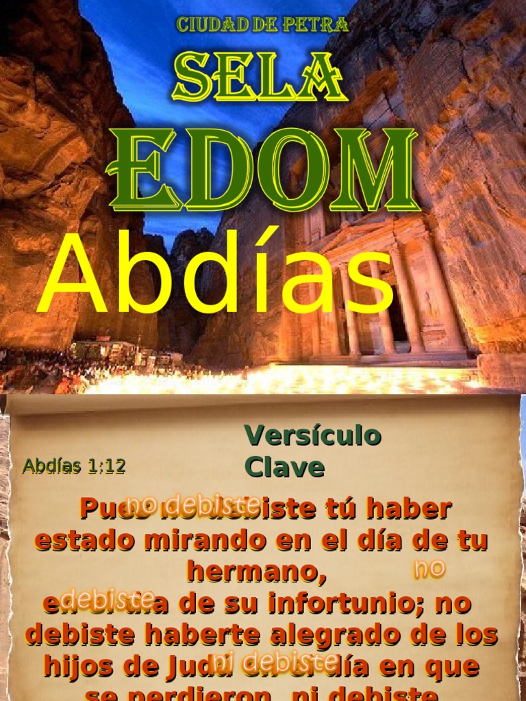Abdías | PDF | Contenido bíblico | Biblia