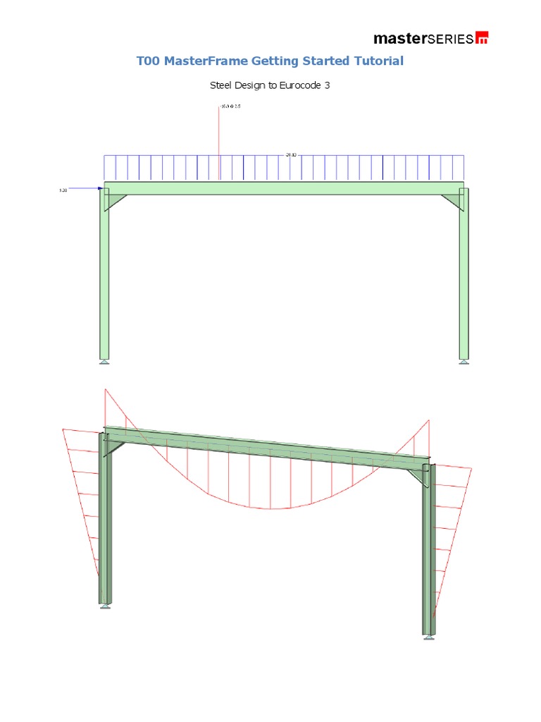 T00 MasterFrame Getting Started Tutorial PDF | PDF | Buckling | Computer File