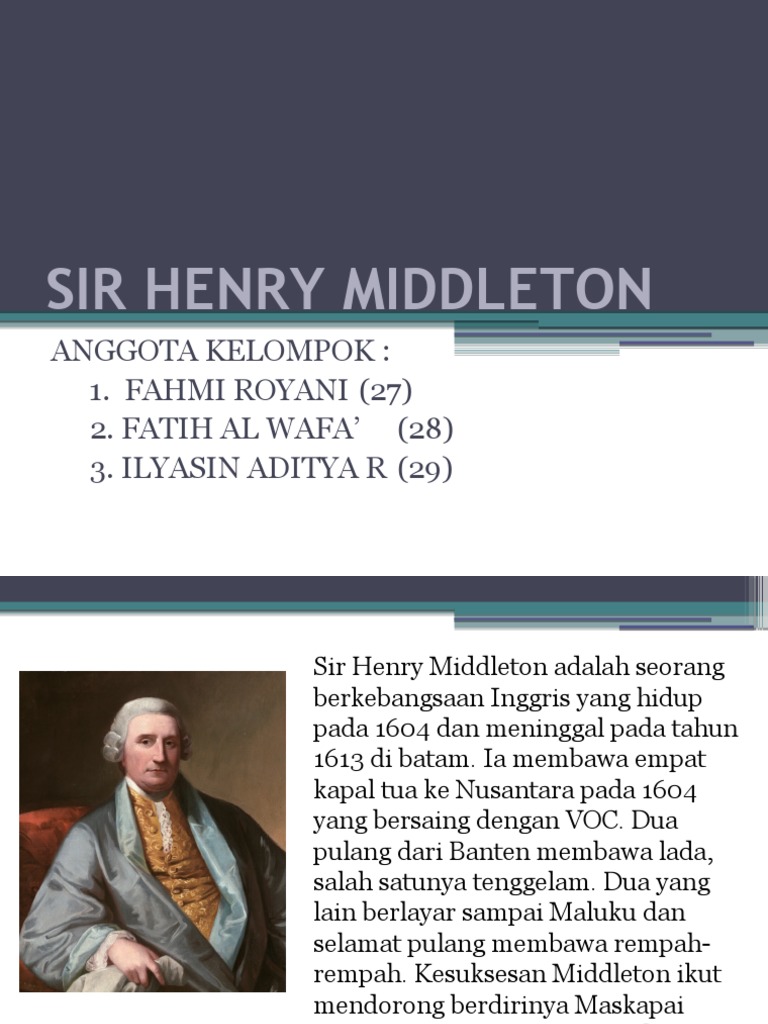 Sir Henry Middleton 1 | PDF