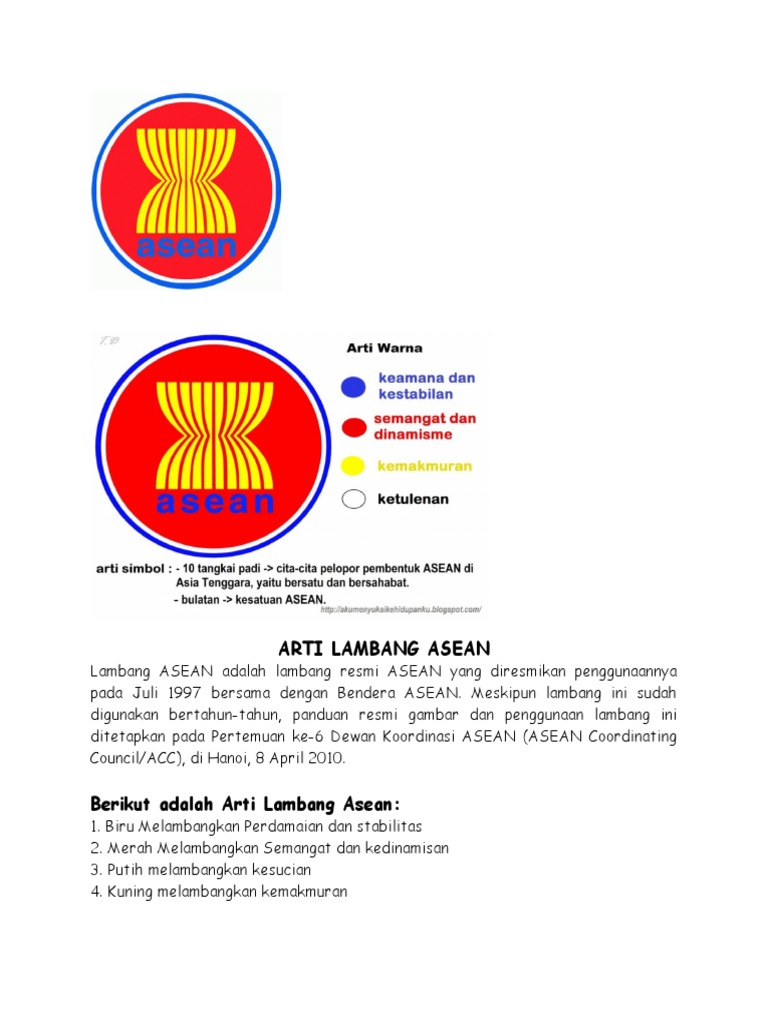 Arti dan Makna Lambang ASEAN | PDF