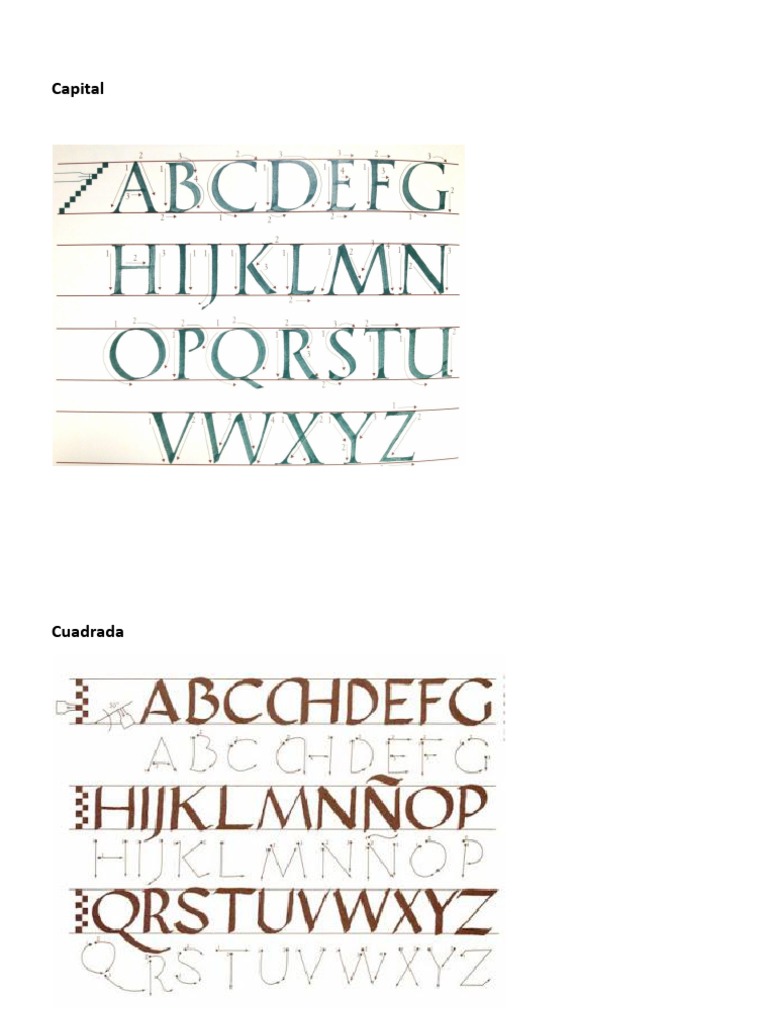 Tipos Letras Romanas | PDF