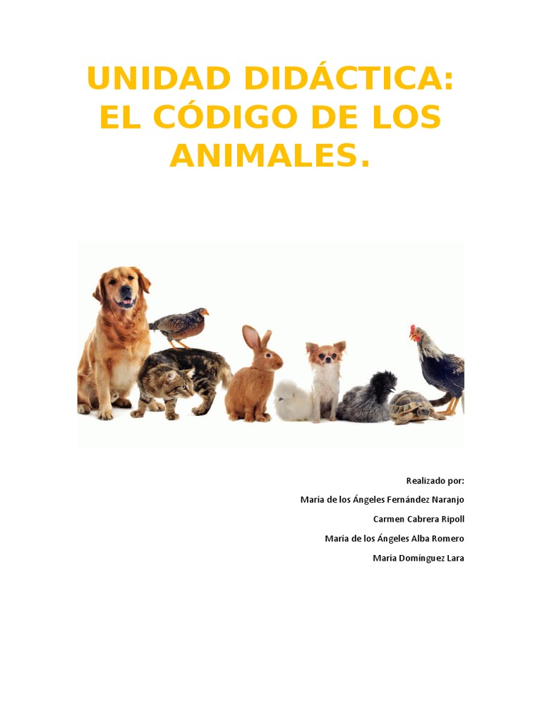 Unidad Didactica Los Animales 2º | PDF | Salón de clases | Aprendizaje