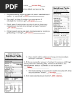 Nutrition Label Worksheet Activities | PDF | Nutrition Facts Label ...