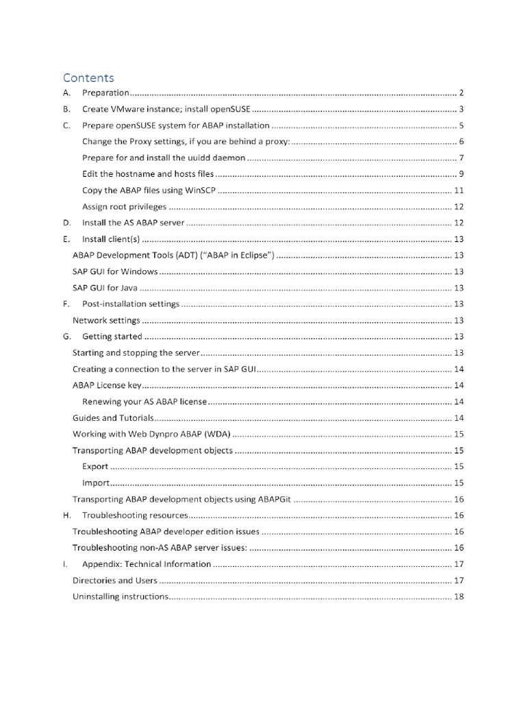 Newbies Guide - Installing AS ABAP 7.52 Dev Edition On VMWare and Linux | PDF