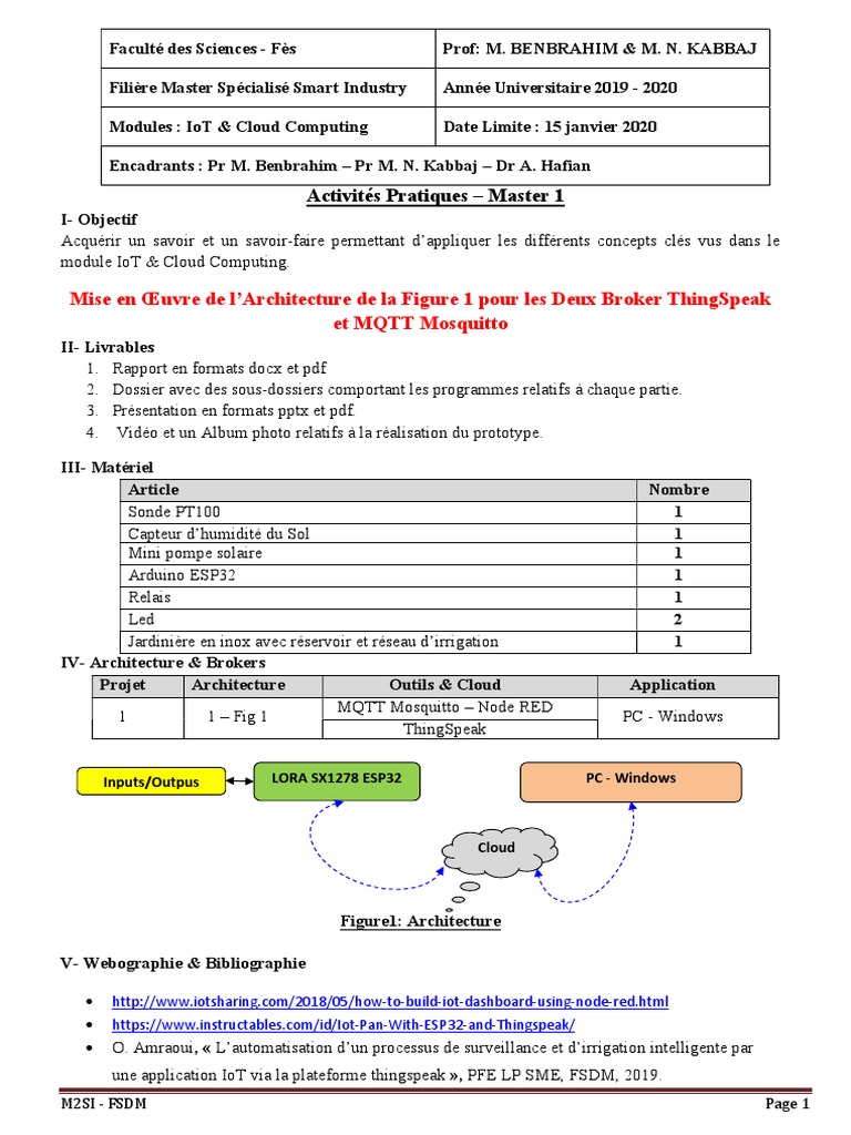 AP IoT&CC | PDF | Internet des objets | Informatique