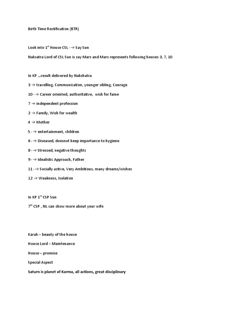 Birth Time Rectification | PDF | Divination | Hermeticism