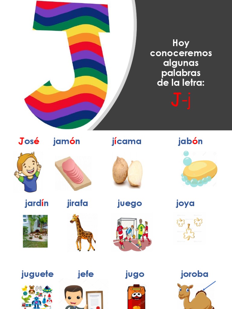 Presentación de La Letra J-J | PDF