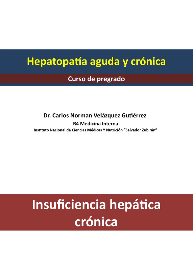 Hepatopatía Aguda y Crónica | PDF | Hepatitis | Cirrosis