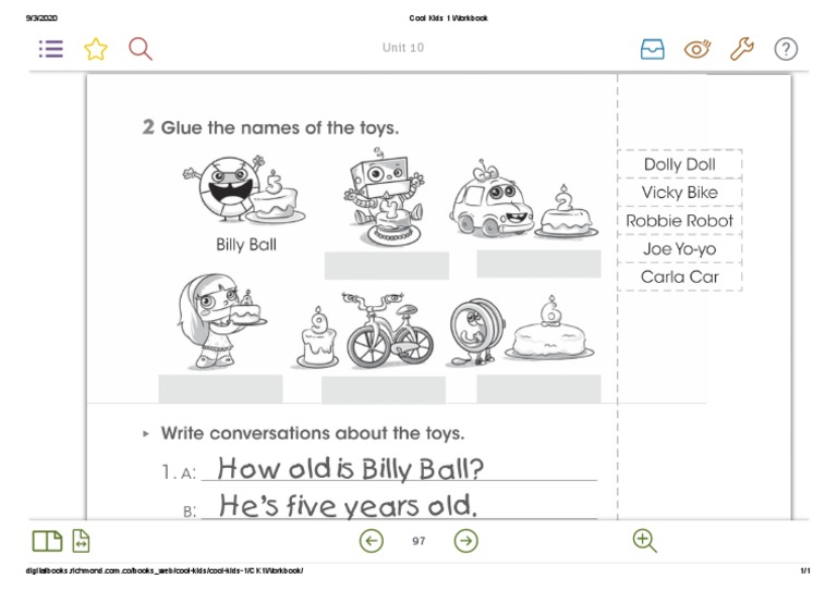 Cool Kids 1 Workbook - pdf116 PDF | PDF
