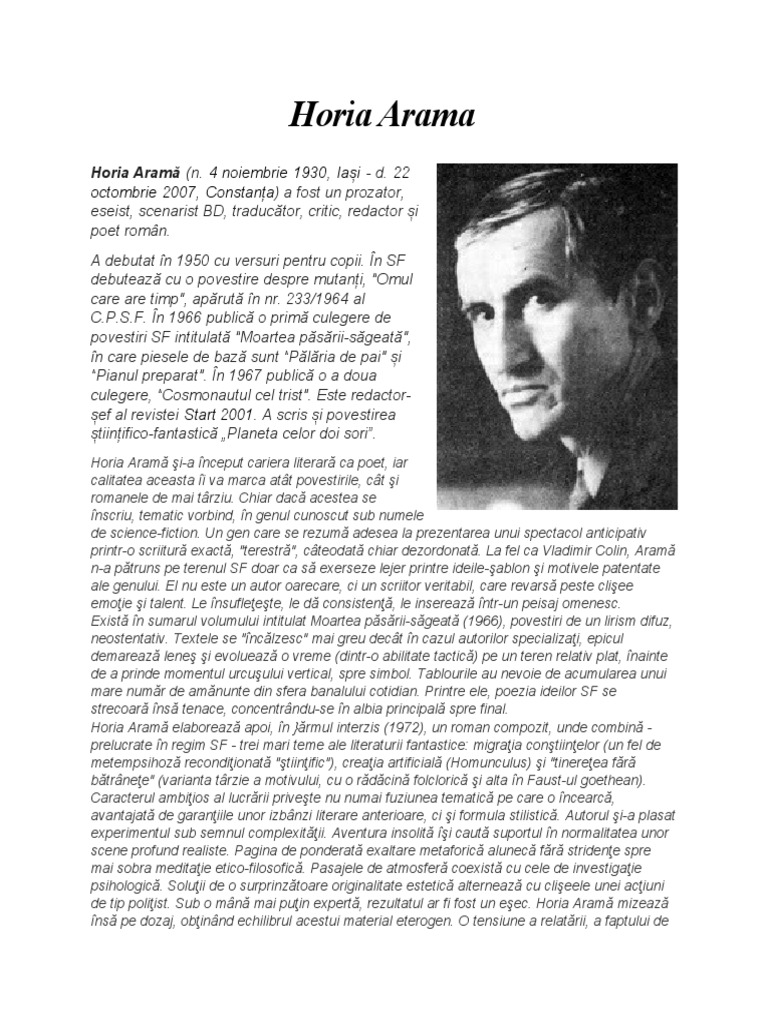 Horia Arama | PDF