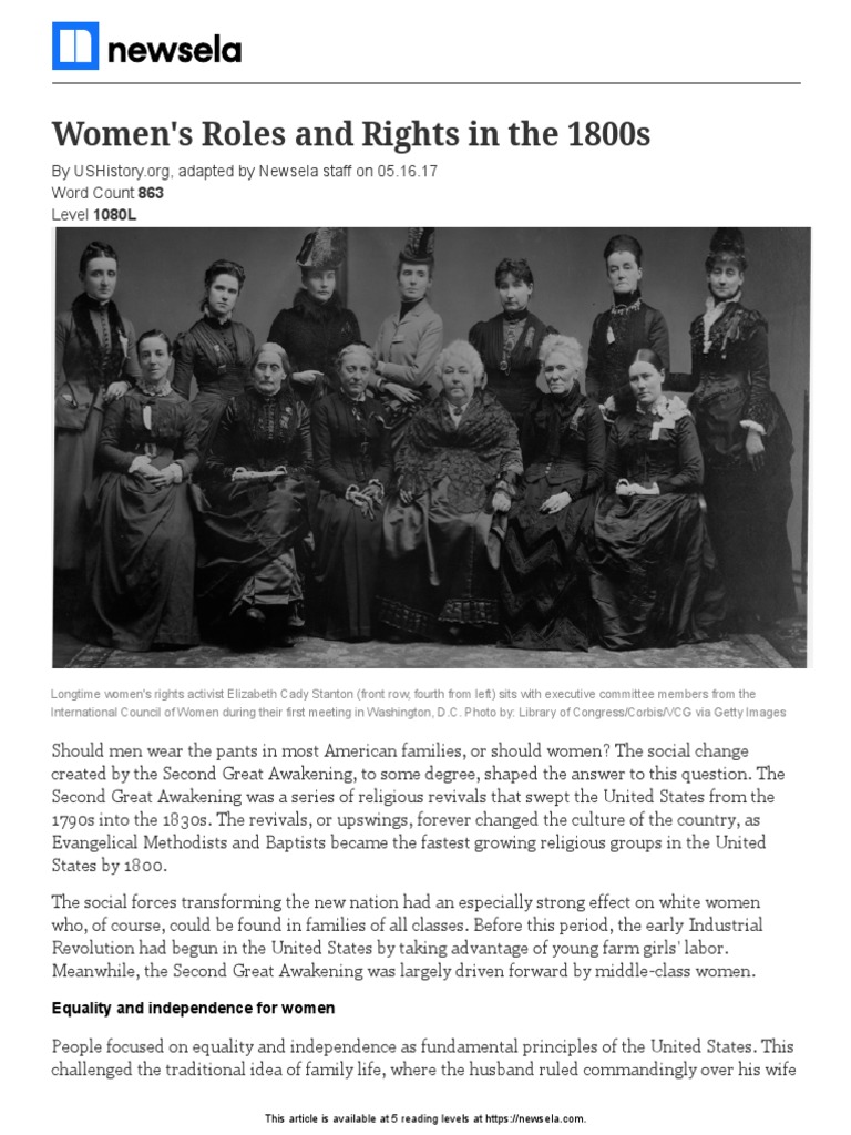 Womens Rights 1800s - Newslea | PDF | Abolitionism In The United States ...