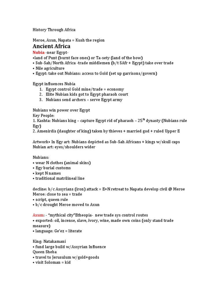 Ancient Africa: Nubia | PDF | Rwandan Genocide | African National Congress