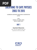 Cape Chemistry Study Guide | PDF