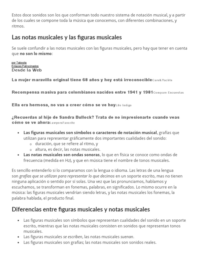 Qué Son Las Notas Musicales | PDF | Ritmo | Sonido