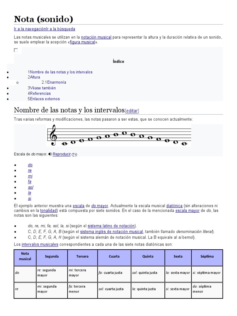 Qué Son Las Notas Musicales | PDF | Notación | Musicología