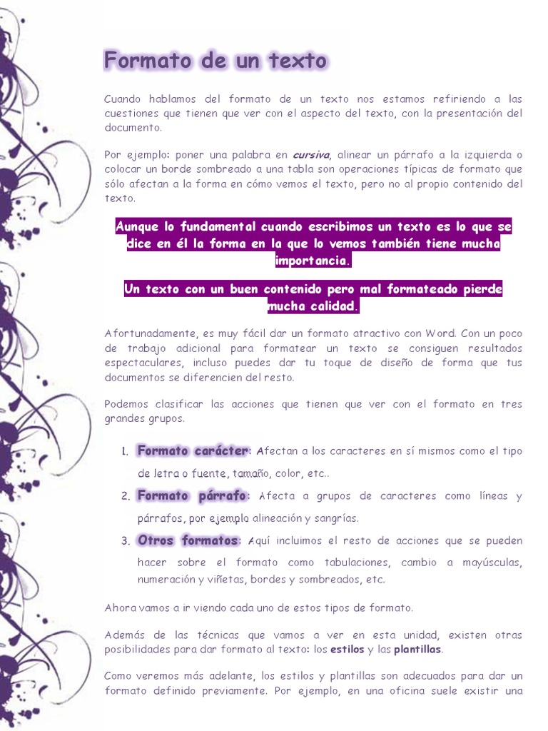 Formato de Un Texto | PDF | Ventana (informática) | Informática y ...