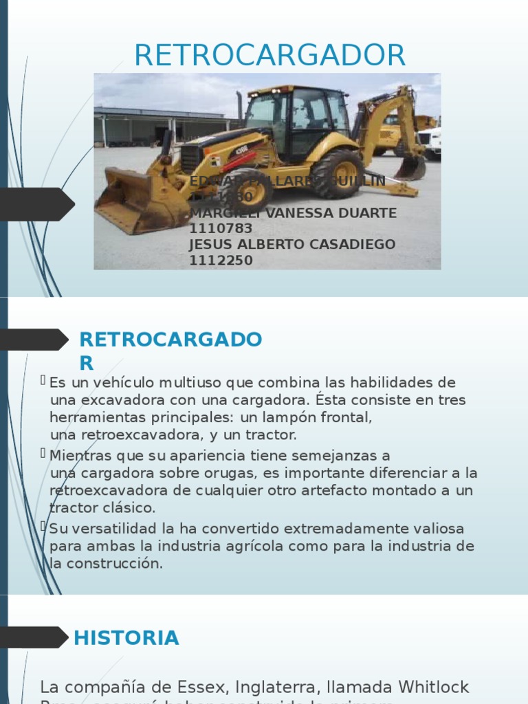 Exposicion de Retrocargador | PDF | Tractor | Factores humanos y ergonomía
