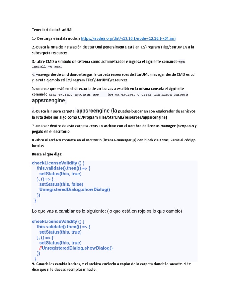 Activar StarUML | PDF