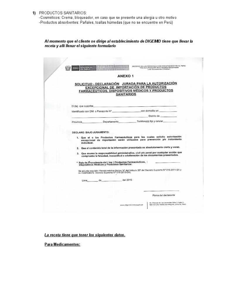 Permiso de Digemid | PDF