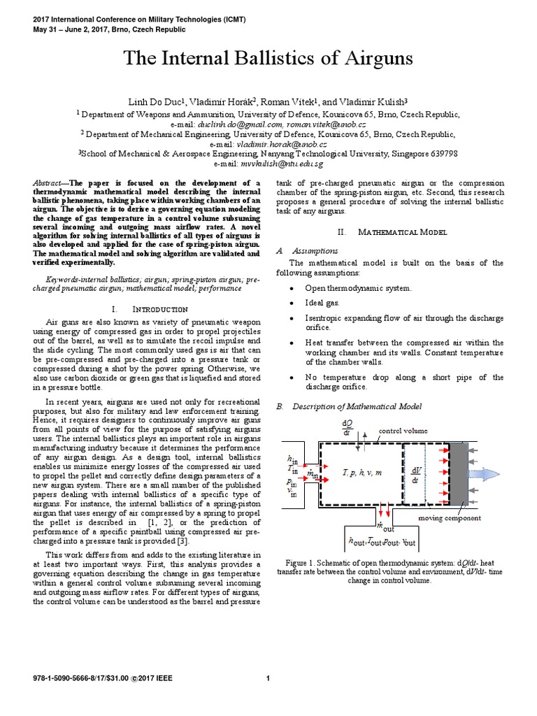 Airgun Internal Ballistics | PDF | Gun Barrel | Ballistics