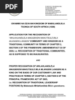 Ngobeni Clan History and Lineage | PDF | Southern Africa