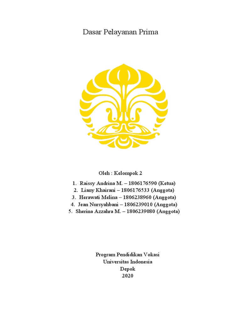 Dasar Pelayanan Prima Pdf