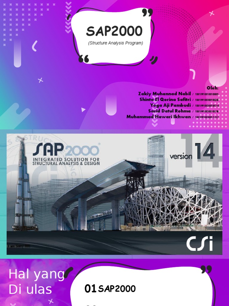 Analisis Struktur dengan SAP2000 | PDF