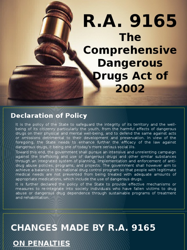 RA 9165 For Barangay | PDF | Fine (Penalty) | Imprisonment