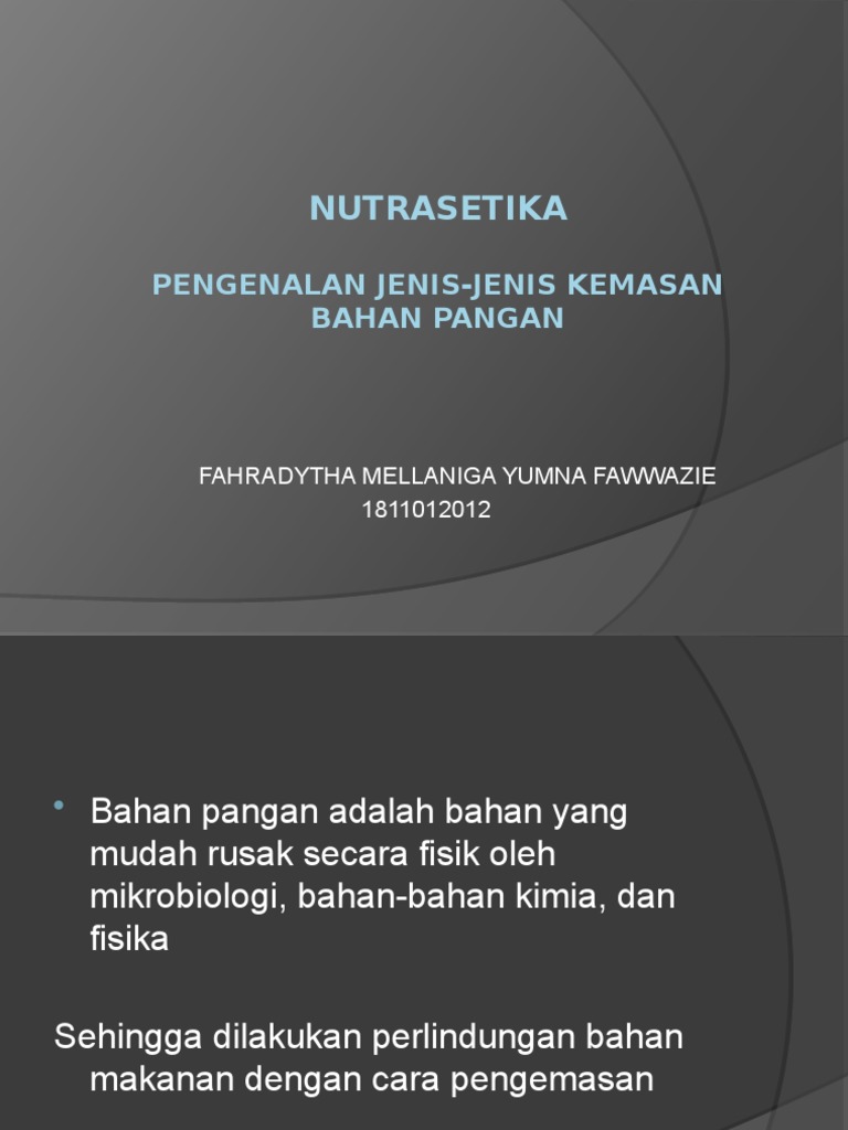 Jenis-Jenis Kemasan | PDF