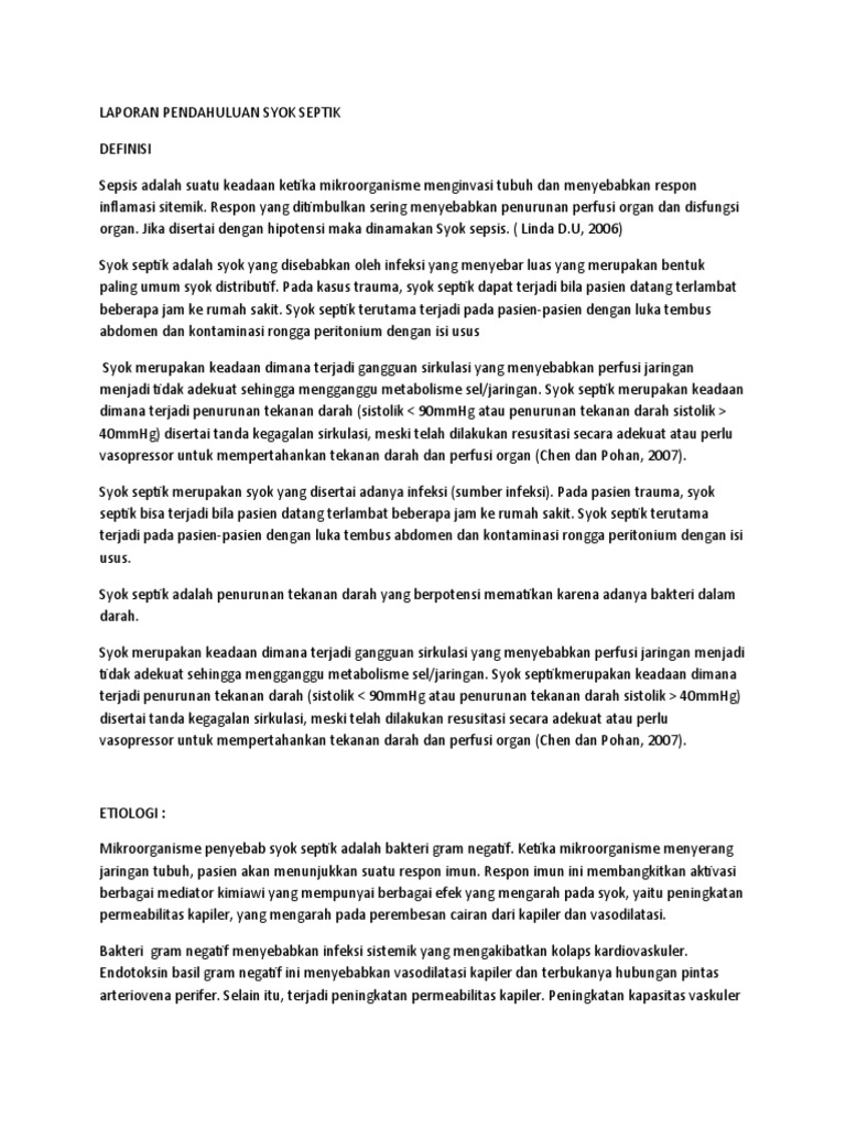 LP Sepsis Gadar | PDF