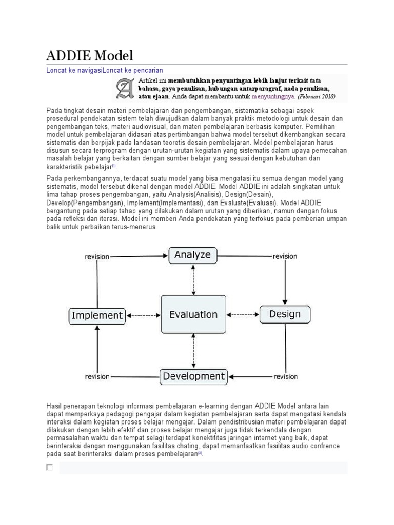 Prnrlitian Pengembangan Model Addie | PDF
