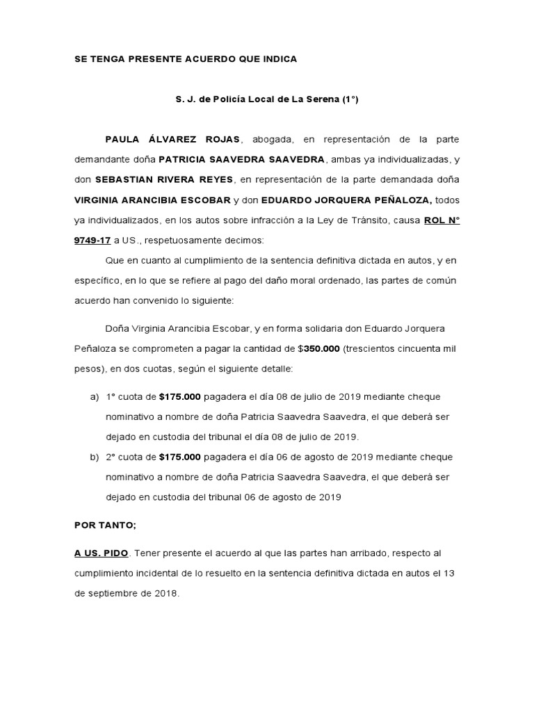 Téngase Presente (Patricia Saavedra) | PDF