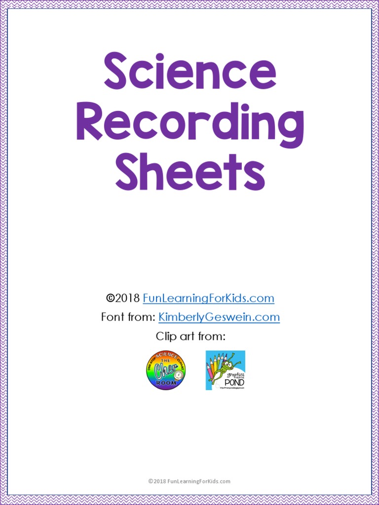 Walking Water Science Recording Sheets | PDF | Multimedia | Digital ...