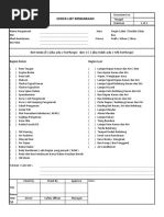 Form Check List Kendaraan | PDF