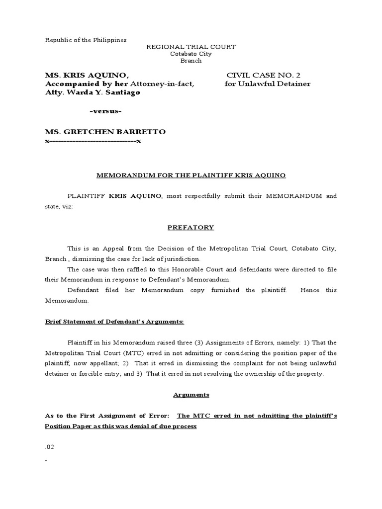 Motion To Appeal RTC | PDF | Complaint | Lawsuit