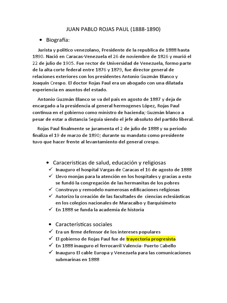 Juan Pablo Rojas Paul | PDF | Gobierno